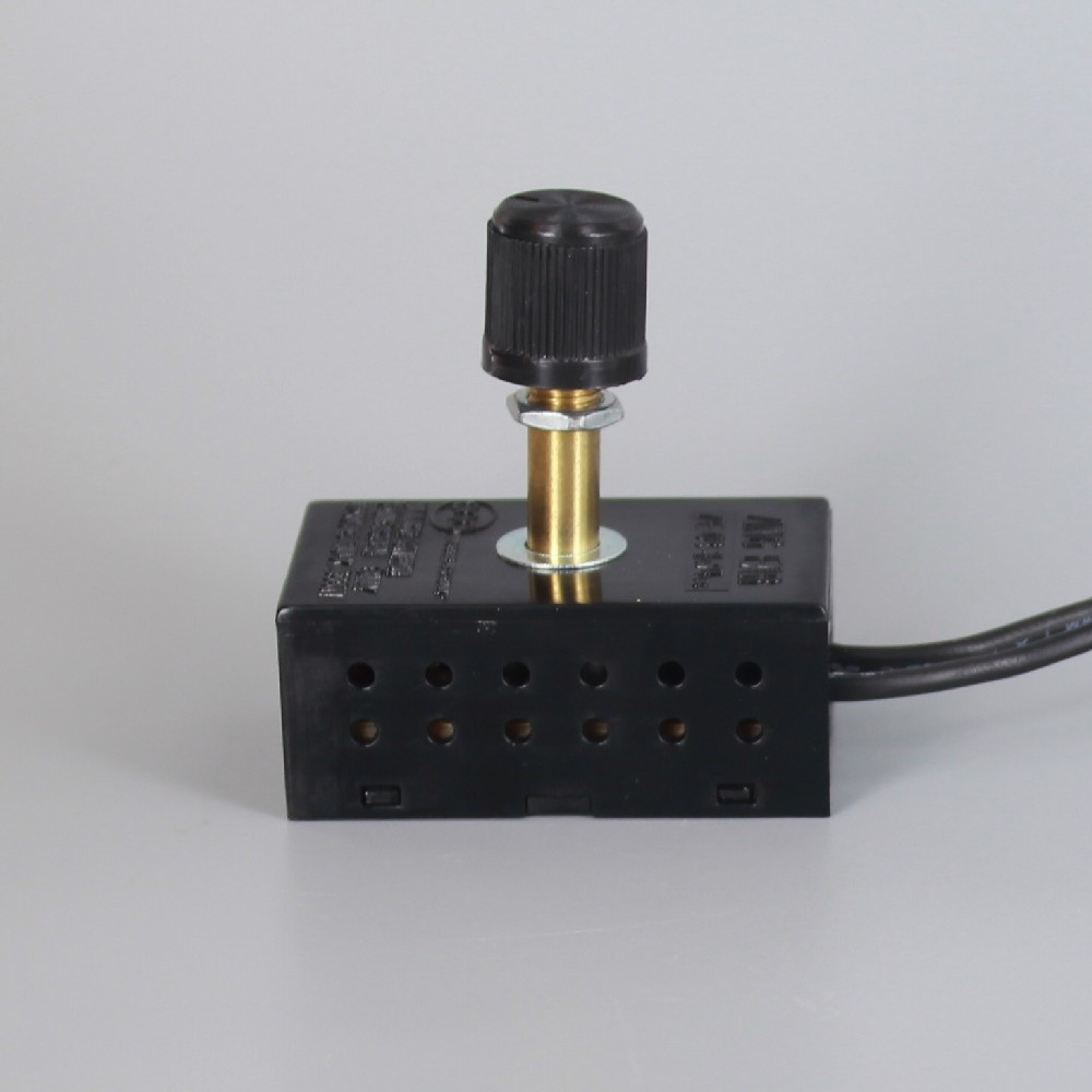 300W Max - 120V Rotary Dimmer Switch with Plastic Housing and 1in long ...
