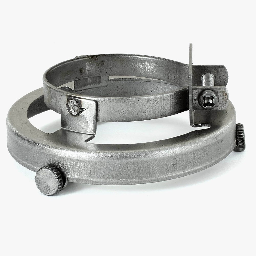 2-1/4in. Unfinished Steel Clamp On Socket Shade Holder for Metal Shell ...