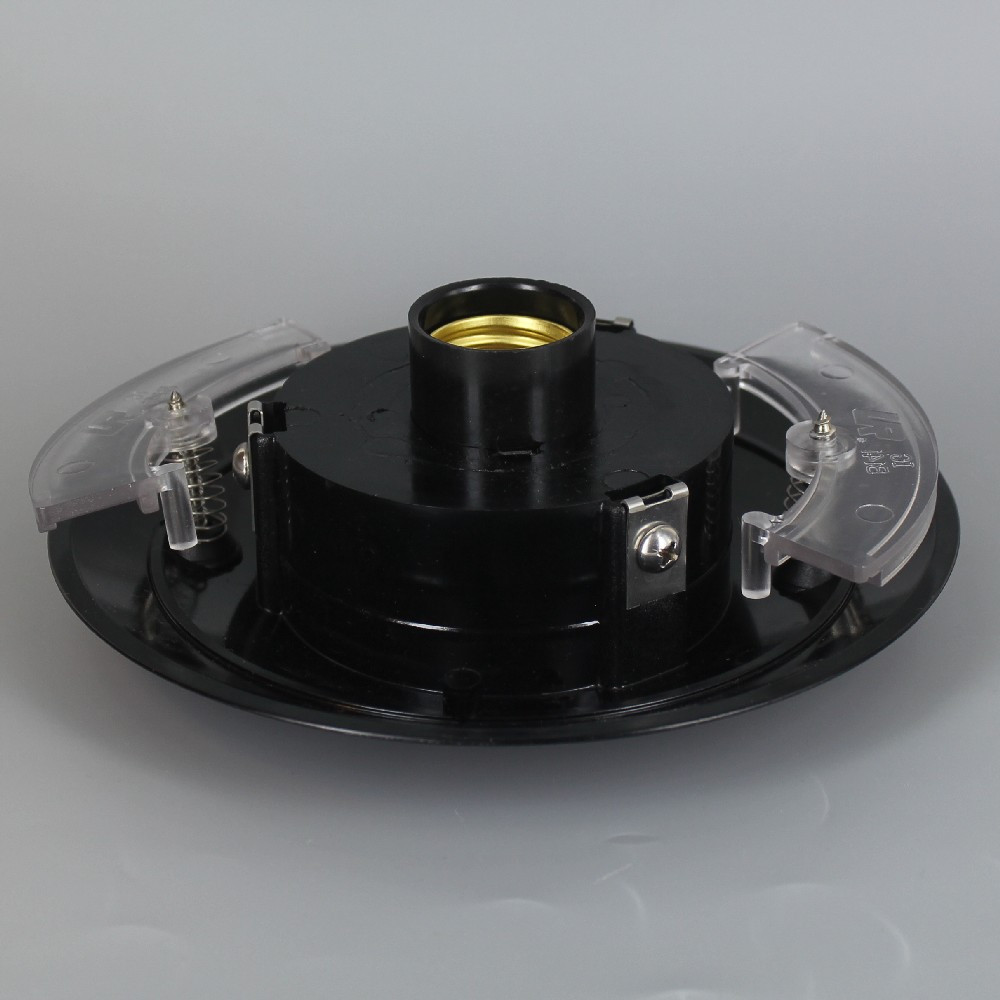 5.25in. Neckless Holder for 3in. Post Top with Socket - Black