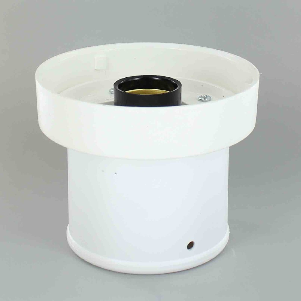 4 in. Twist Lock Fitter for 3 in. Post with Socket White