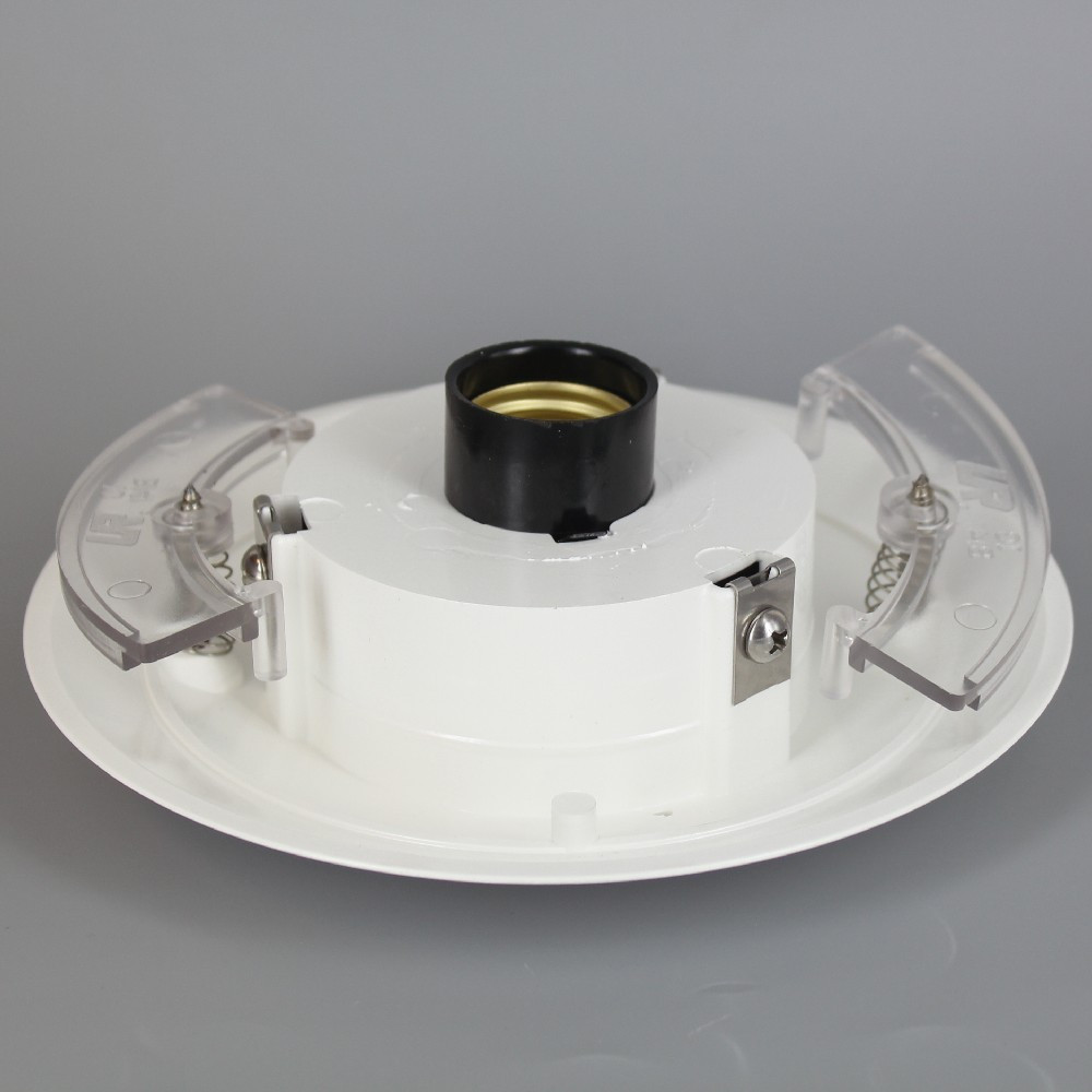 5.25 in. Neckless Holder for 3 in. Post Top with Socket White