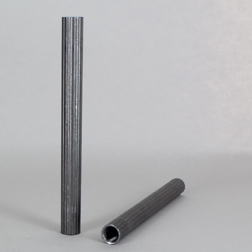 36in X 1/8ips Female Threaded Unfinished Steel Reeded Pipe Threaded on ...