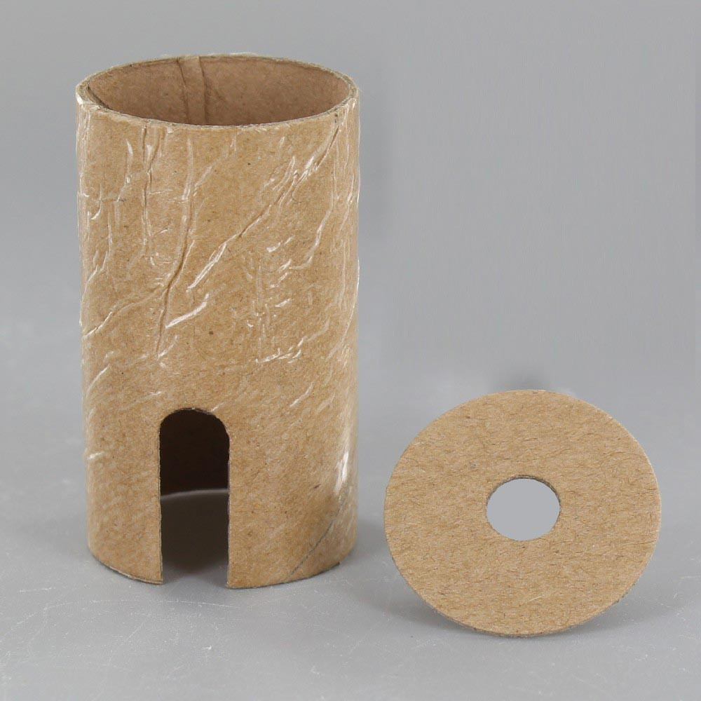 E-26 TURN KNOB / PULLCHAIN CARDBOARD SOCKET INSULATOR AND CAP INSULATOR SET