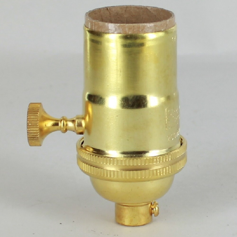 Unfinished Brass E-26 Single Turn Rotary Knob Socket with 1/8ips ...