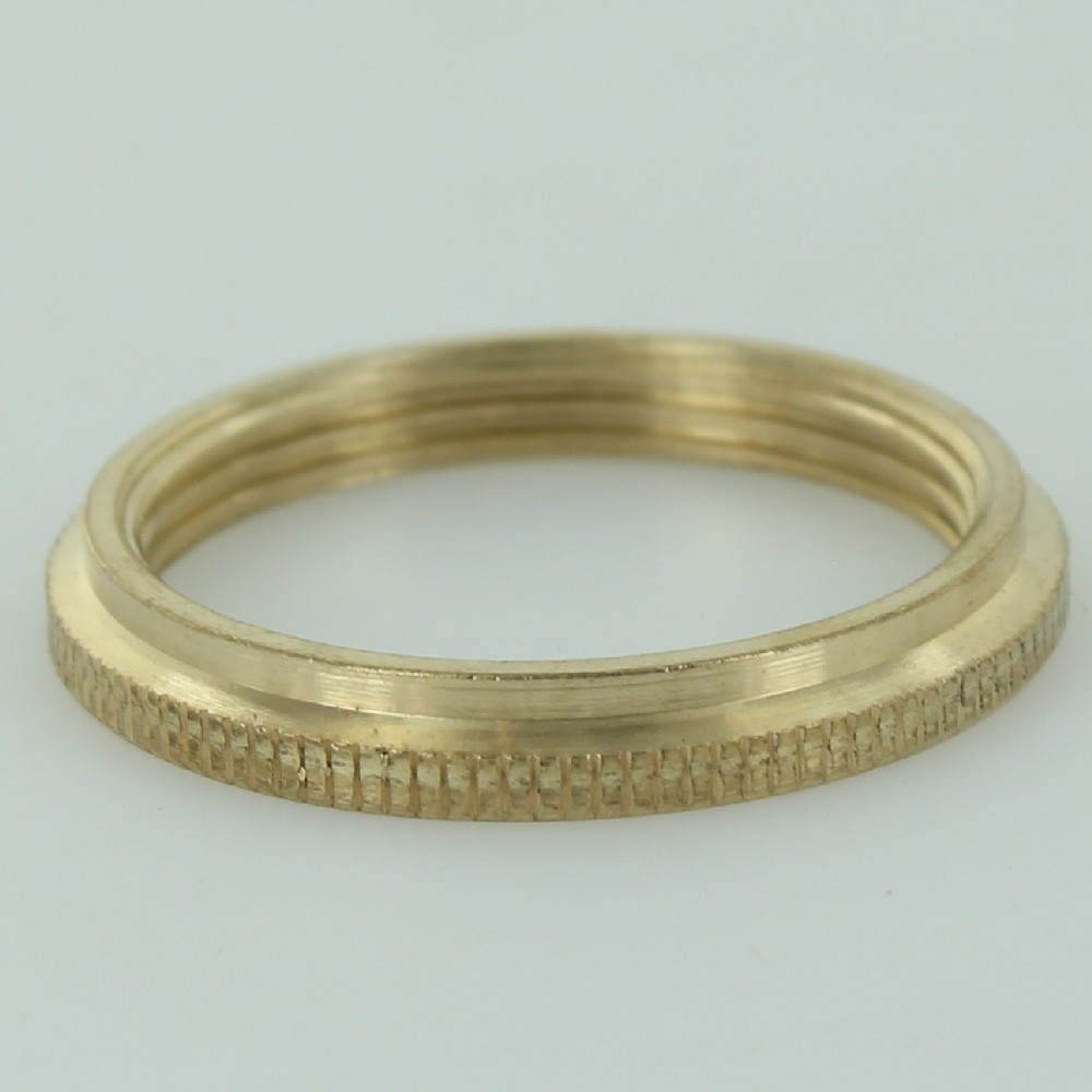 Unfinished Brass Ring for Uno Threaded Sockets