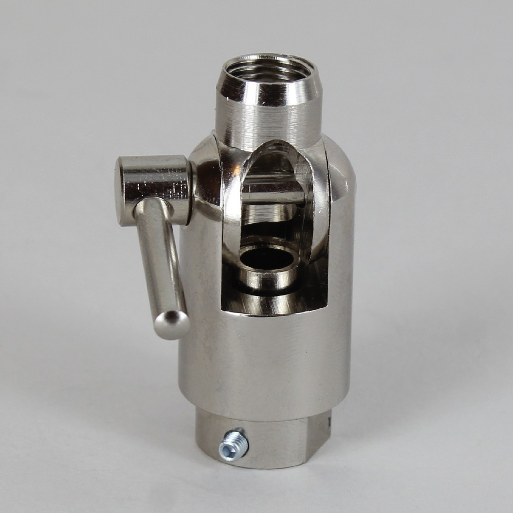 Polished Nickel Finish Brass 90 Degree Adjustable Swivel with Locking ...