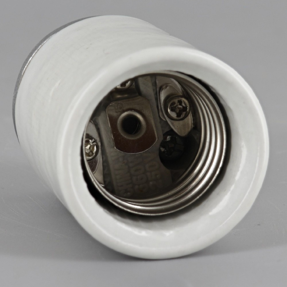 3/8ips - E-26 Base Grounded Porcelain Keyless Socket with Screw Terminals