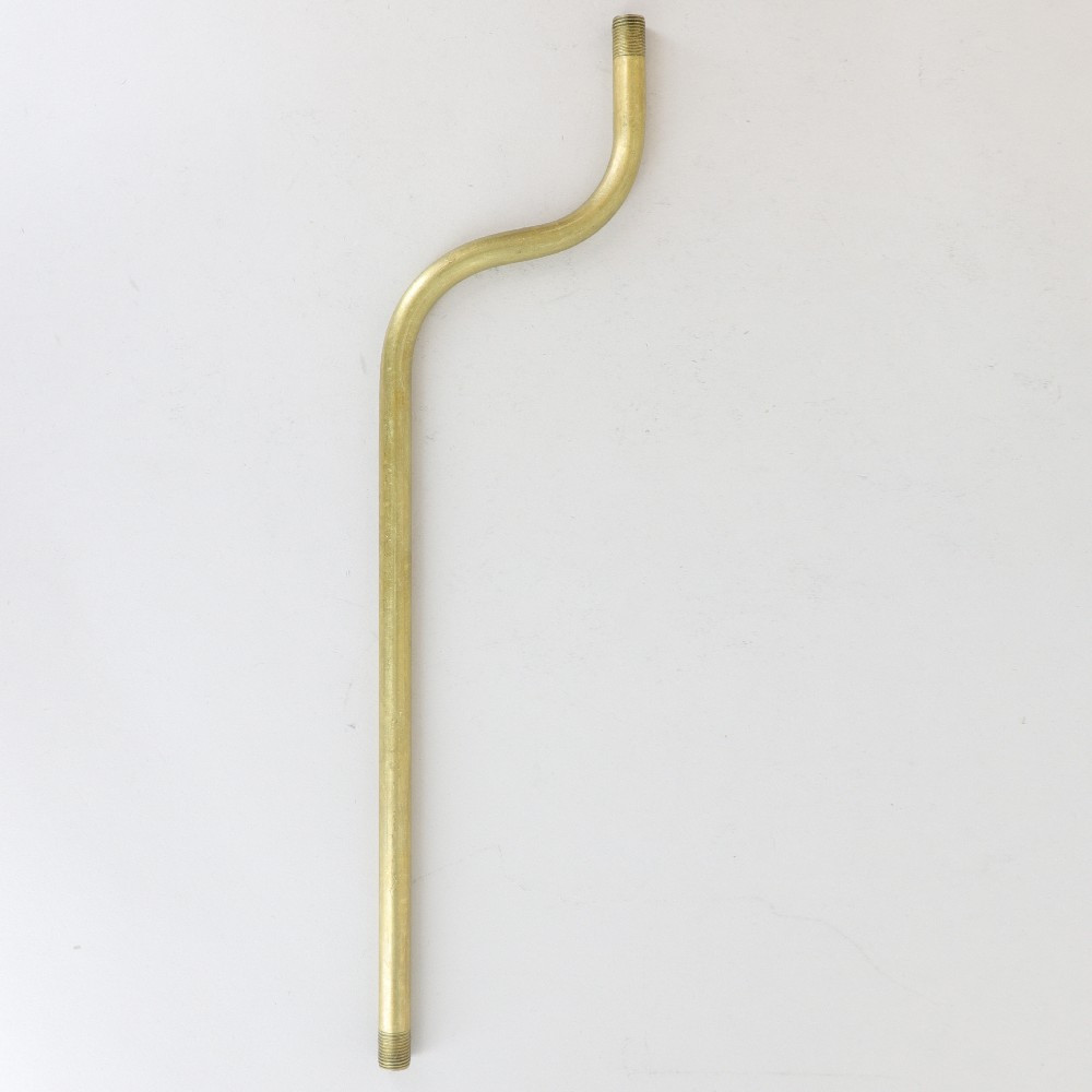 12in. 1/8ips Figurine Pipe with 3-1/4in offset and 1/2 in thread on ...