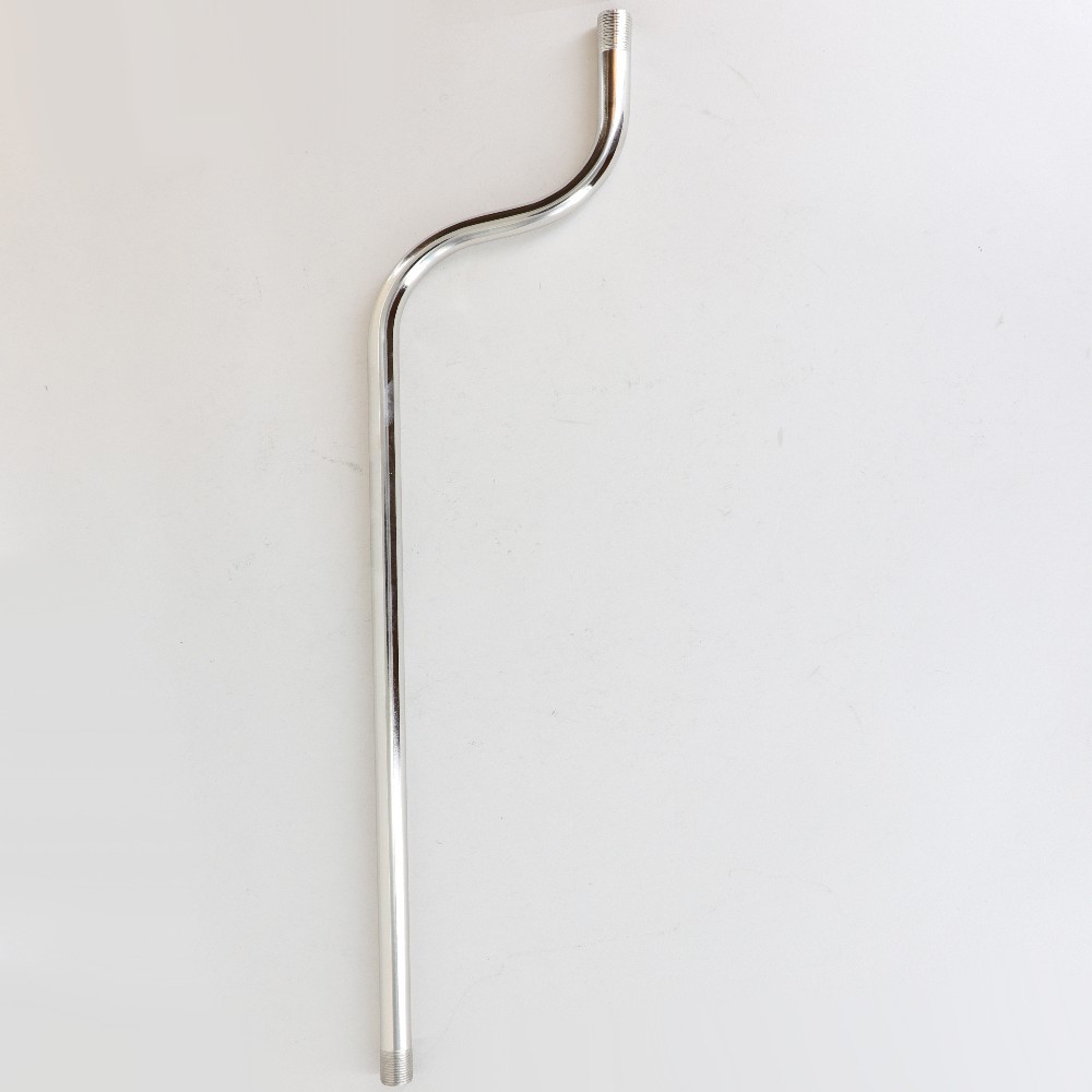 18in. 1/8ips Figurine Pipe with 3-1/4in offset and 1/2 in thread on ...