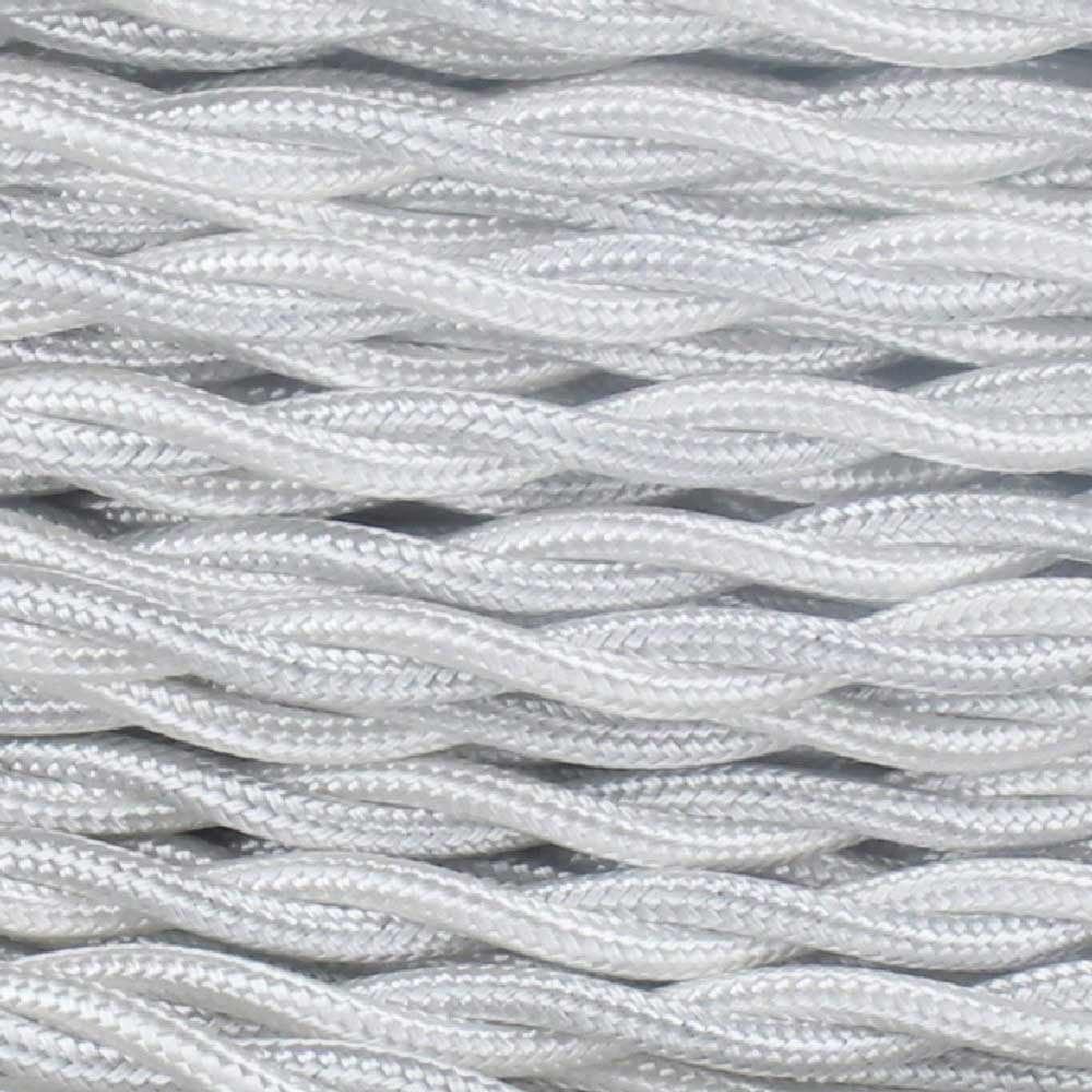 18/2 Twisted White Cloth Covered Wire