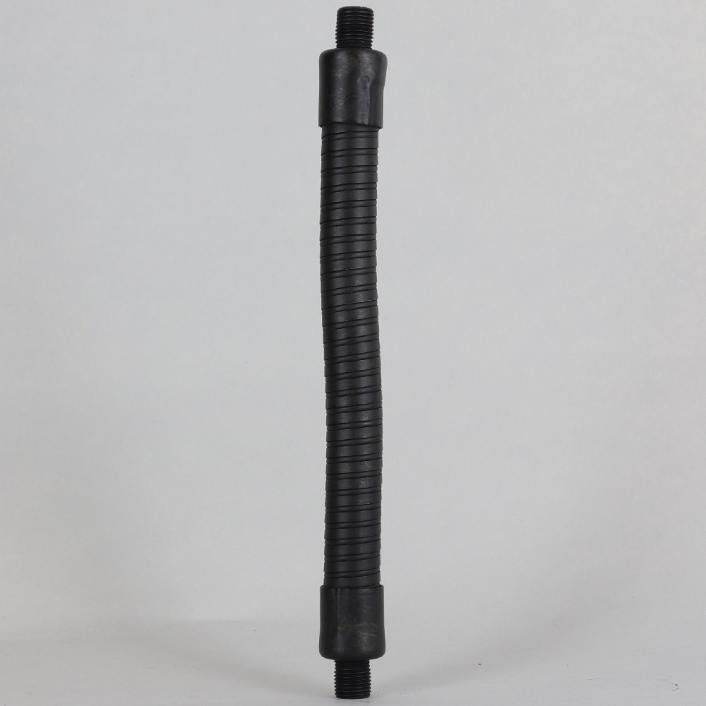 12in. Flexible 1/8ips Goose Neck Pipe - Matte Black Finish