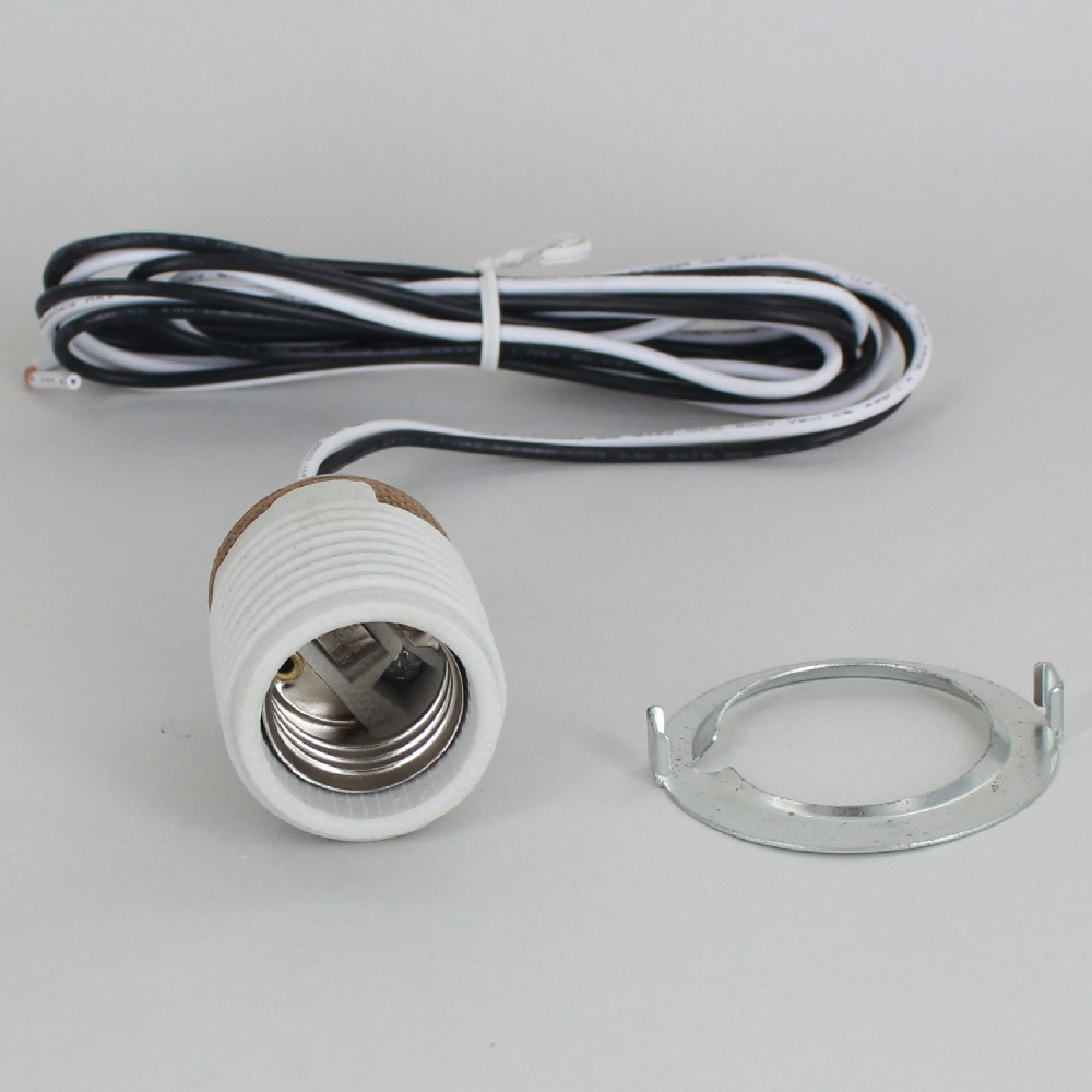 Threaded Porcelain Socket With Ring