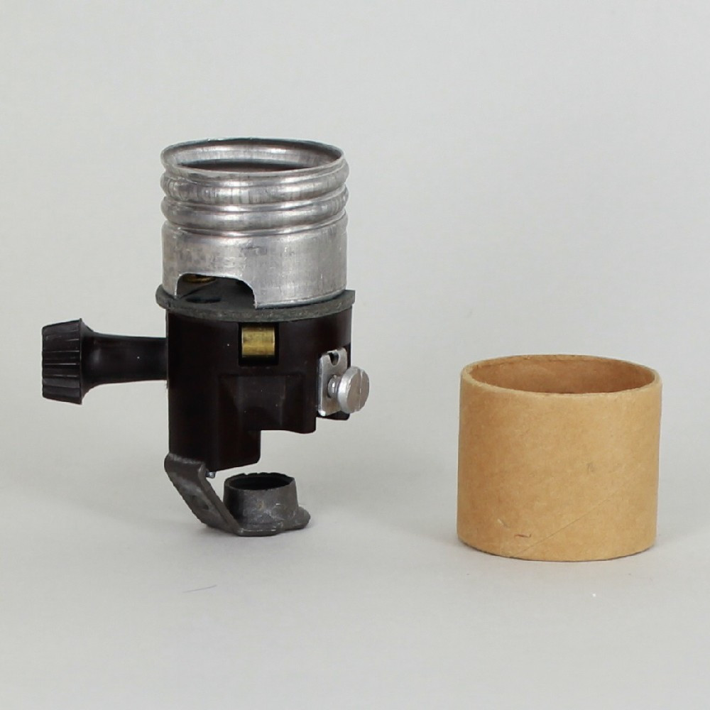 Leviton - 2-7/16in. E-26 Rem. Knob Socket with Removable One Leg Hickey ...