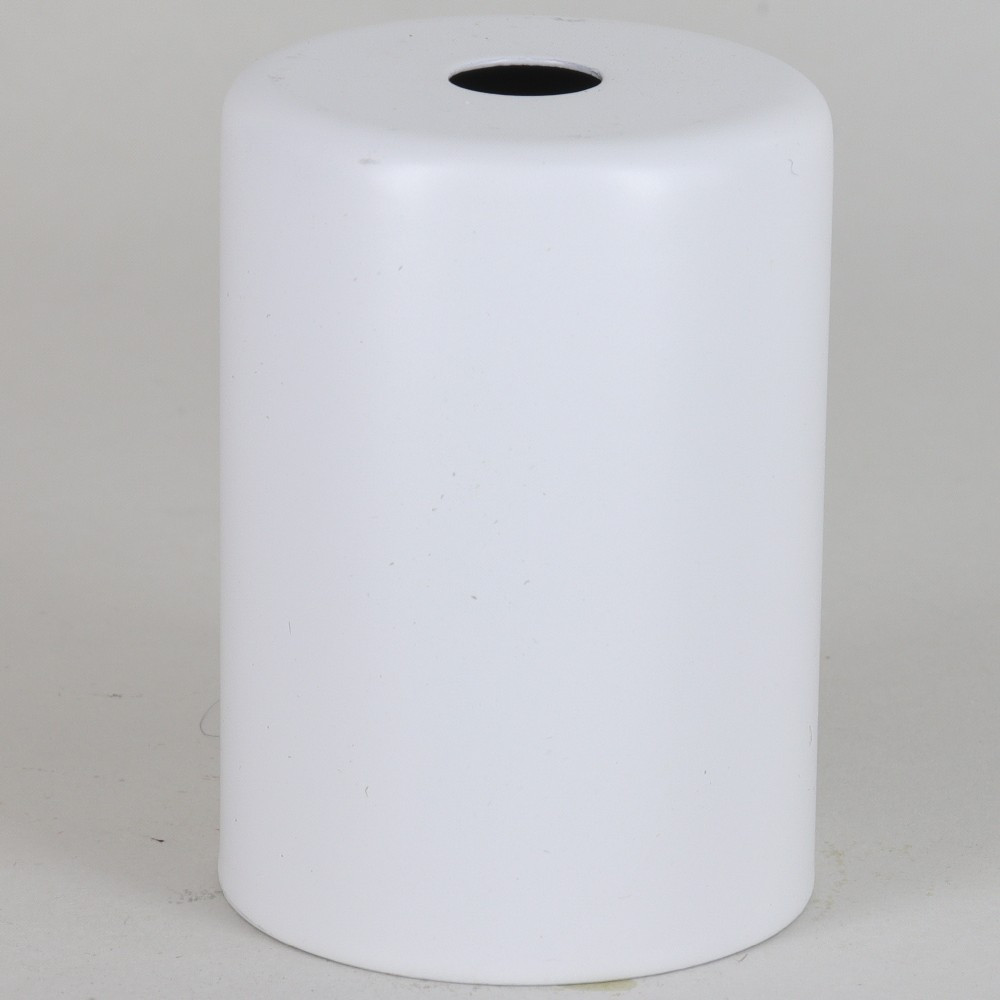 2-1/4in Tall Edison Lamp Socket Cup - White Powdercoat