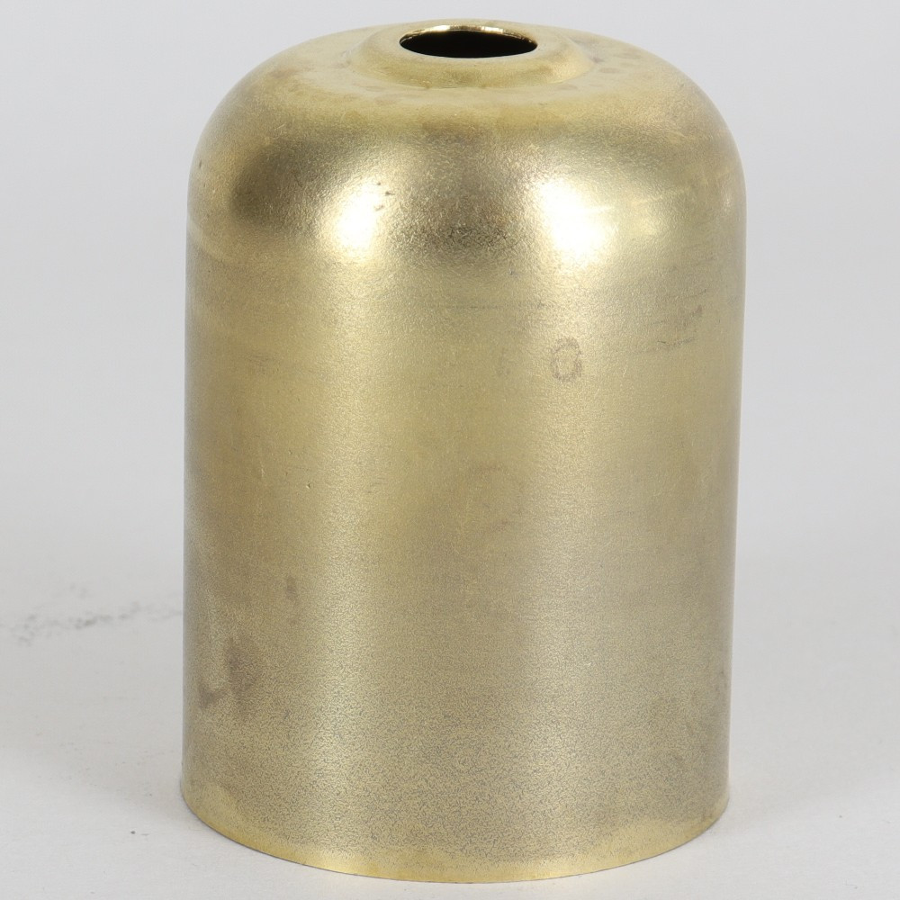 2-5/16in Tall Wide Round Bottom Edison Socket Cup - Unfinished Brass