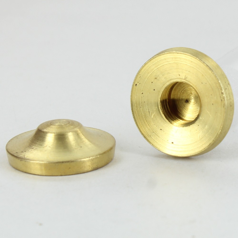 1/8ips - 1in x 1/4in Mexican Hat Finial - Unfinished Brass
