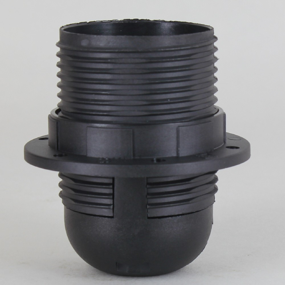 E-26 Black Fully Threaded Skirt Thermoplastic Lamp Socket Includes ...