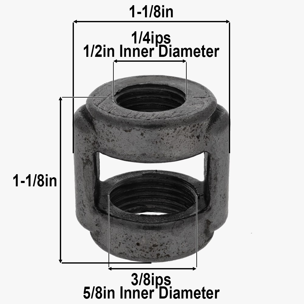 1/4ips - Female Threaded - Screw Collar Loop with Ring and Wire Way ...