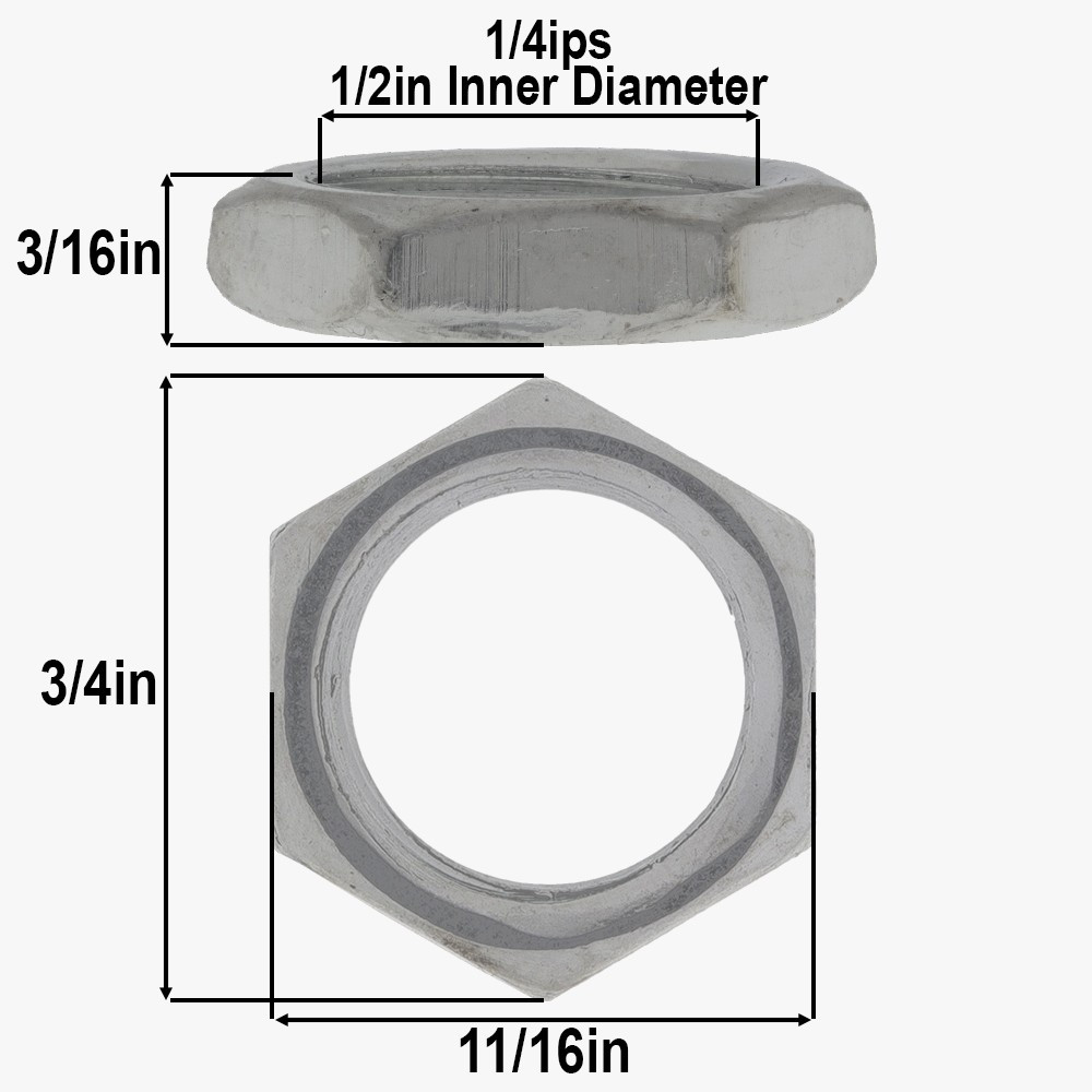 1/4ips - Female Threaded - Screw Collar Loop with Ring and Wire Way ...