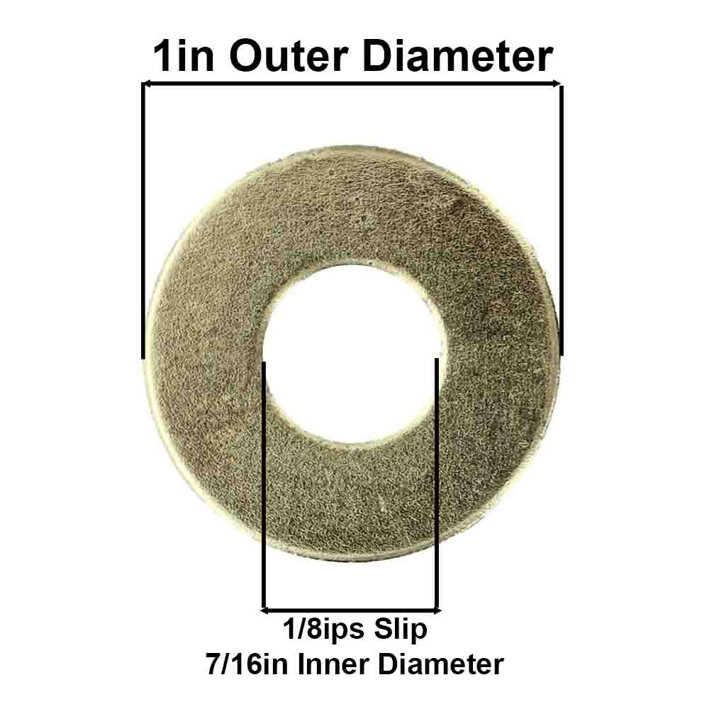 1/8ips - 5/8in Diameter X 1/4in H - Diamond Knurled Brass Round Nut ...