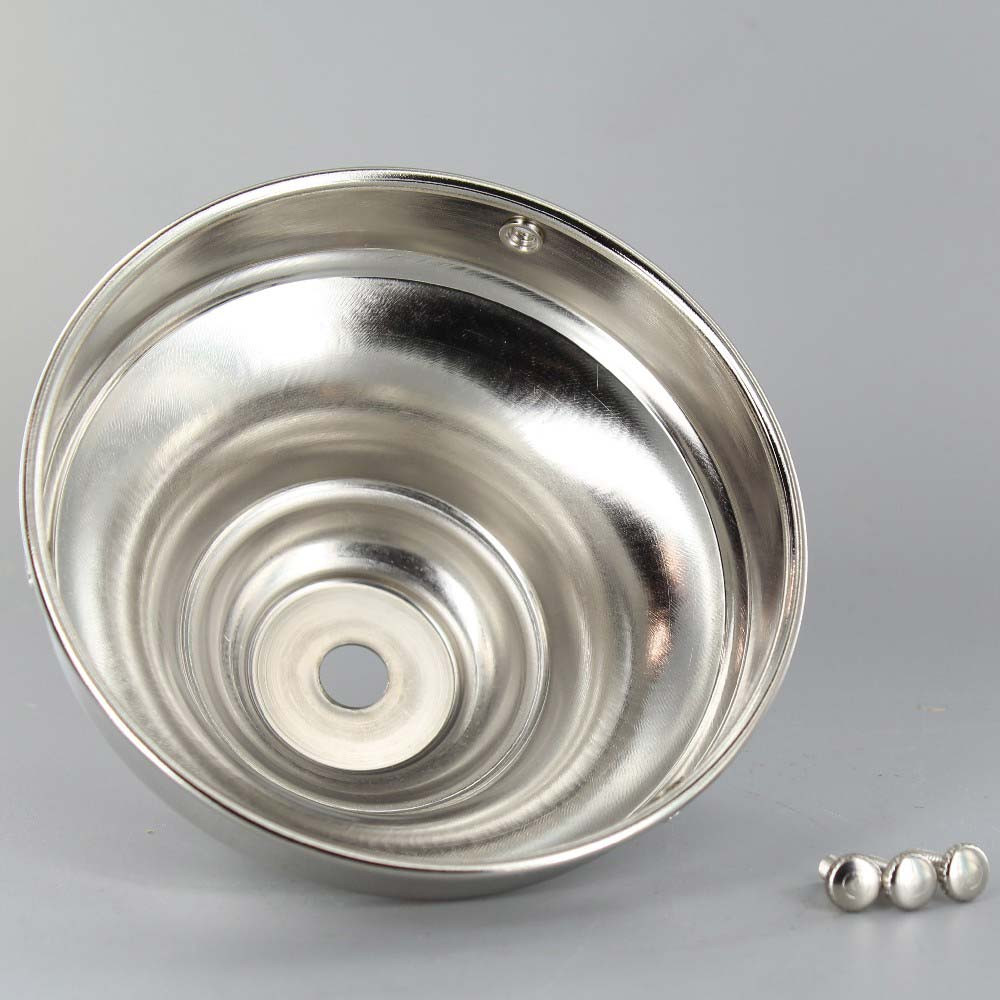 8in. Hand Blown Clear Glass Ball with 4in. Neck