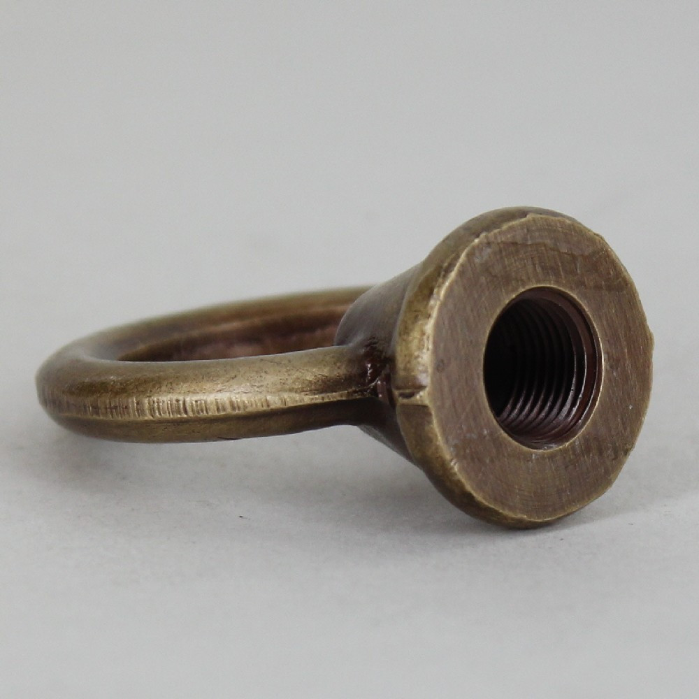 1/8ips - Female Threaded - Brass Colonial Loop with Wire Way - Antique ...