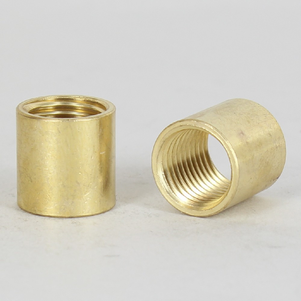 1/4ips - 5/8in X 5/8in Cylinder Coupling - Unfinished Brass