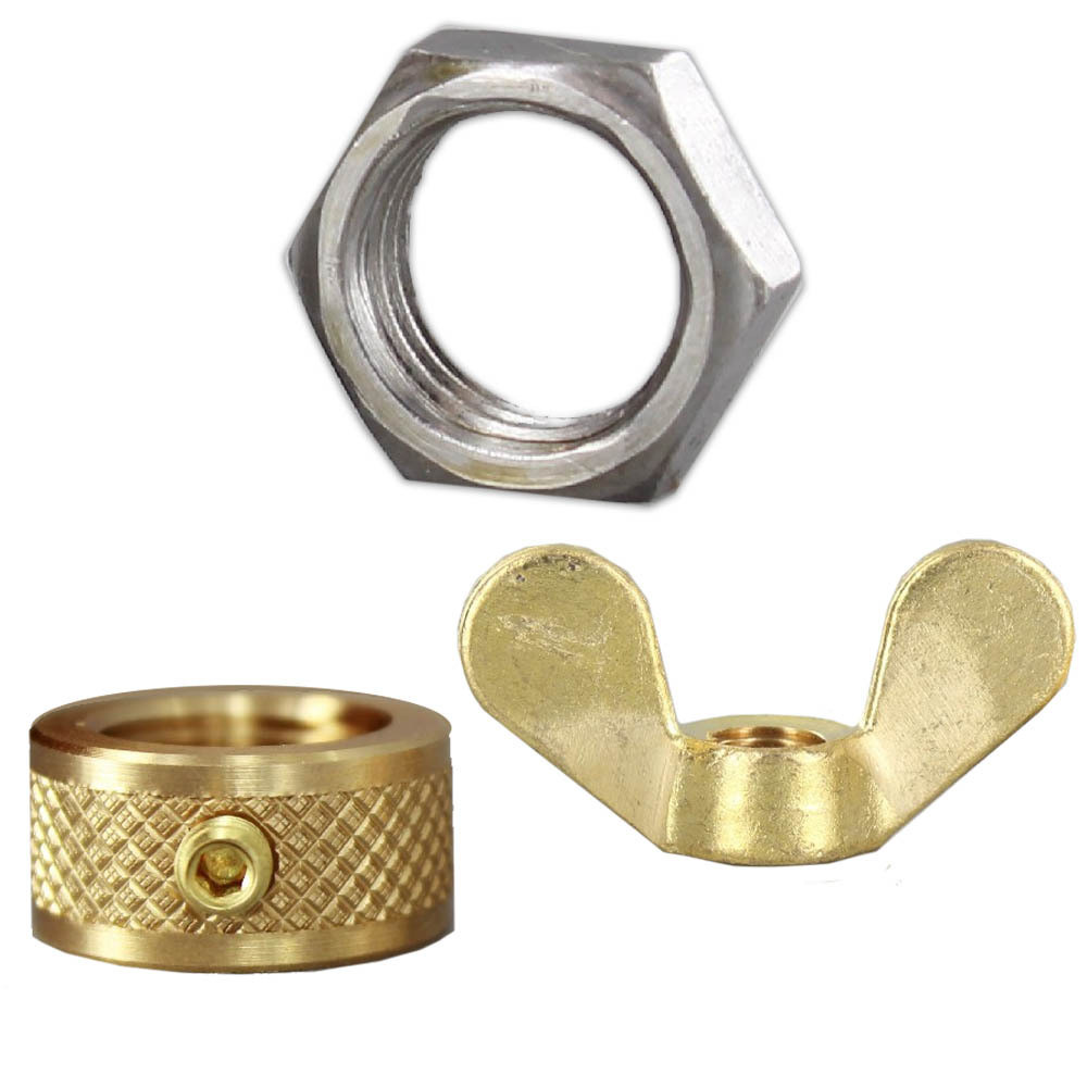 Threaded Nuts and Twist on Wire Connectors | Grand Brass Lamp Parts, LLC.