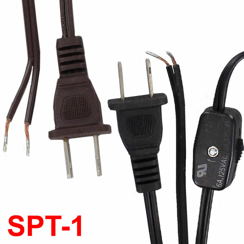 SPT Type Power Cords | Grand Brass Lamp Parts, LLC.