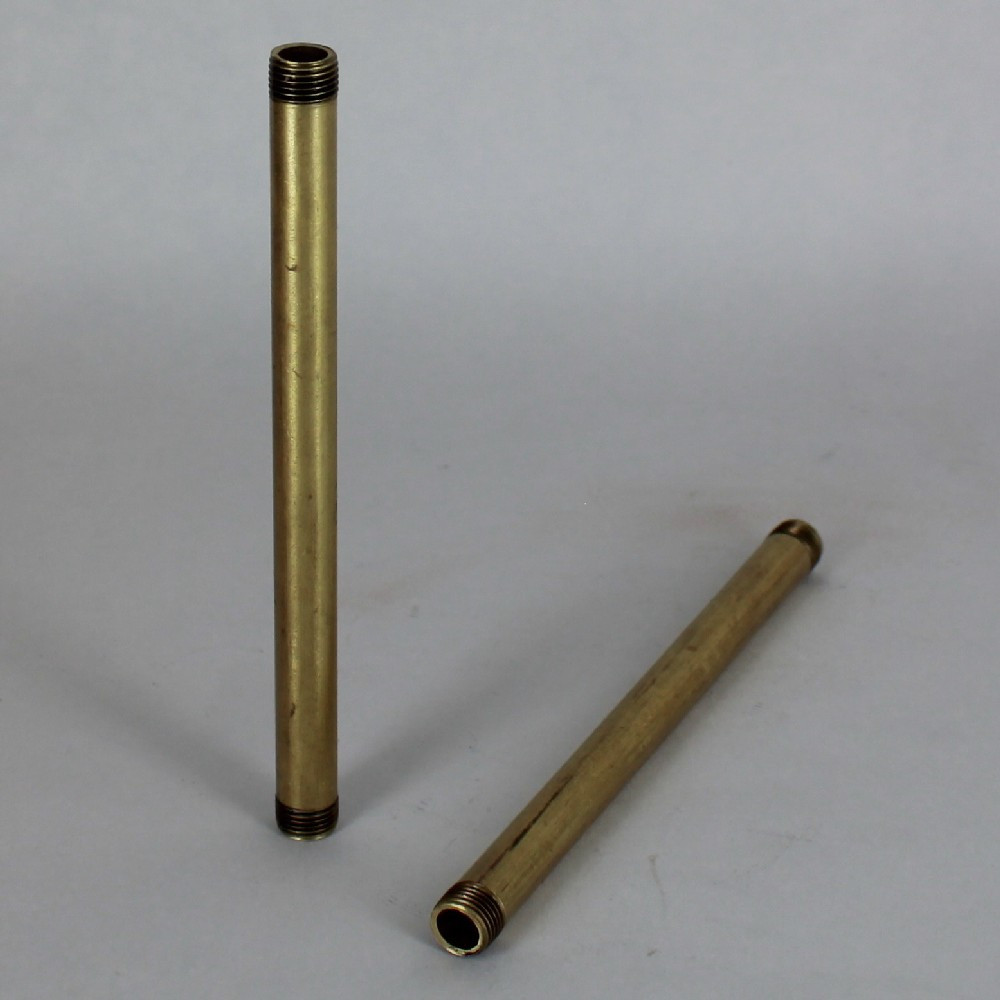 12in. Unfinished Brass Pipe with 1/8ips. Thread
