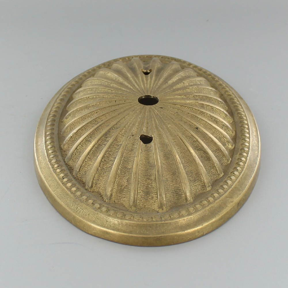 Large Starburst Design Cast Brass Backplate