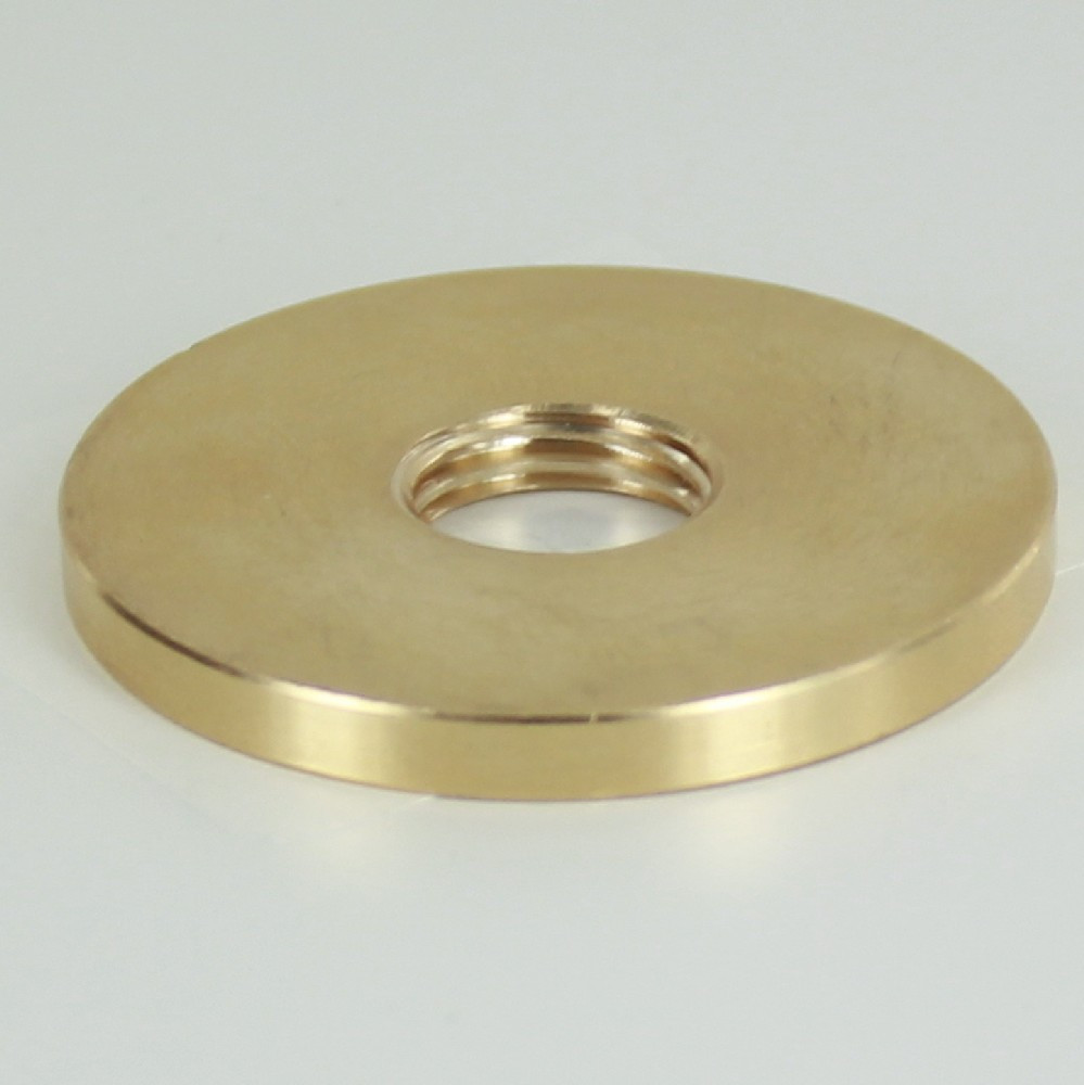 1in. X 1/4ips Threaded Straight Edge Turned Brass Check Ring