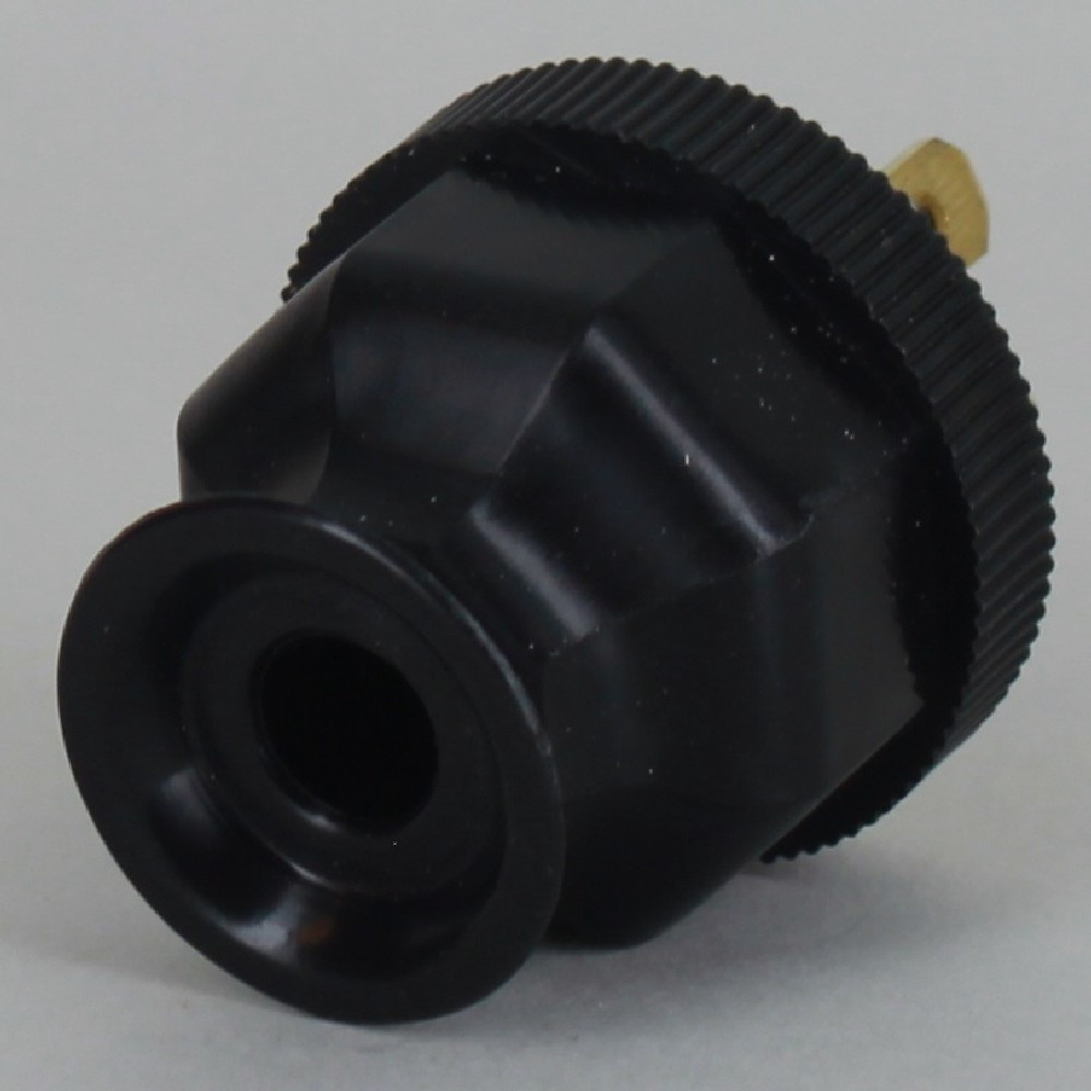 Black - Antique Style Decorative Grounded Plug with Screw Terminal Wire ...