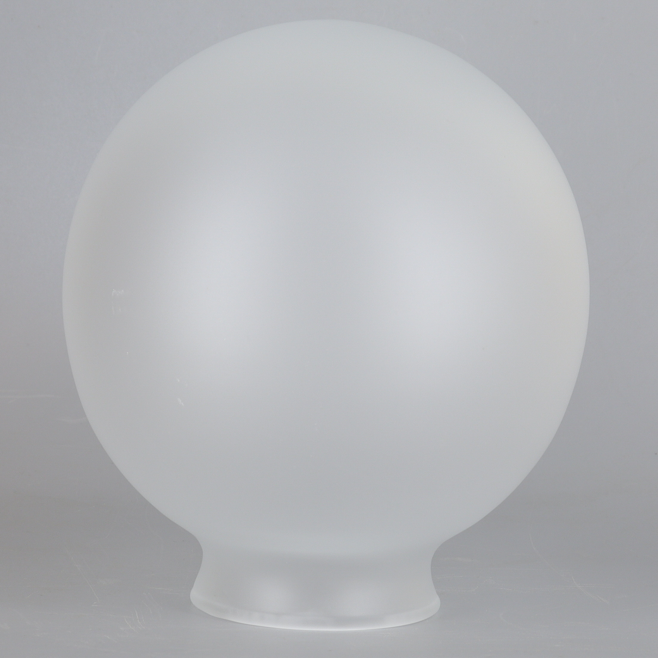 4-5/16in. Diameter Frosted Glass Ball with 2-1/4in. Neck