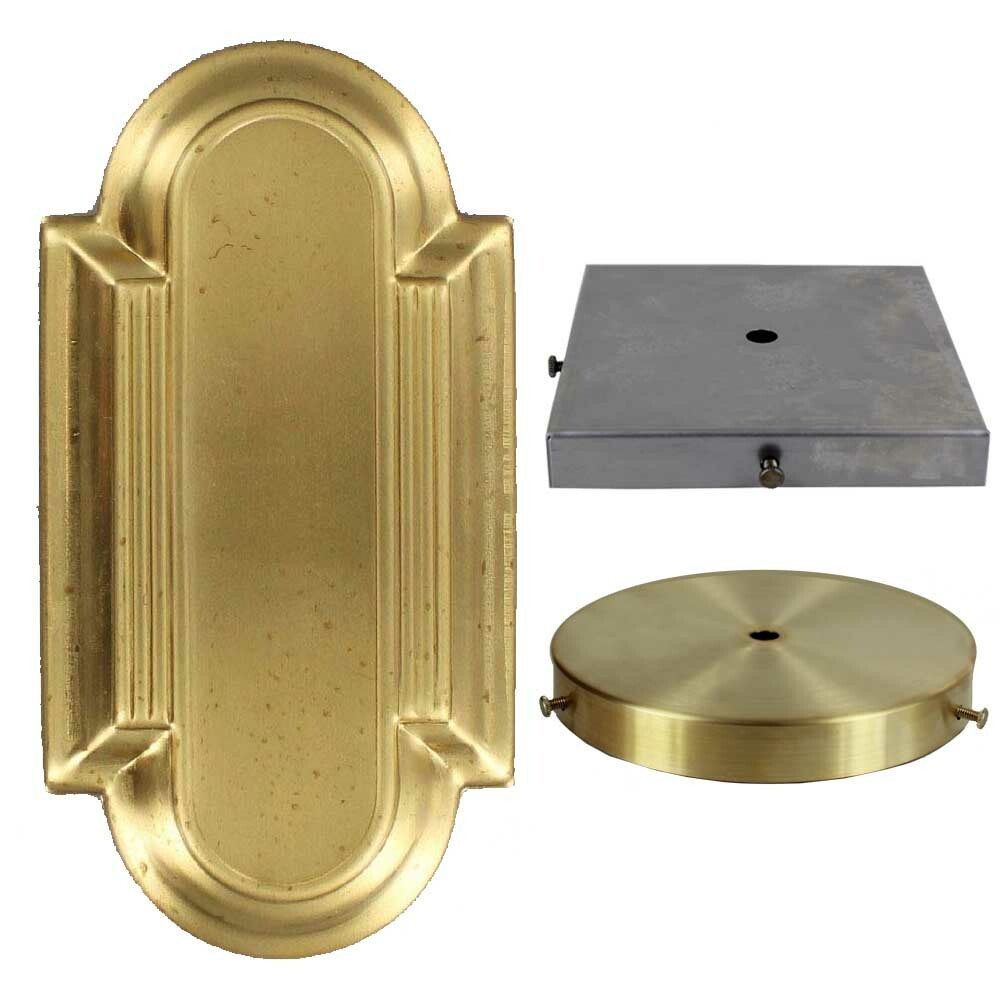 Back Plates - Sconce Plates | Grand Brass Lamp Parts, LLC.