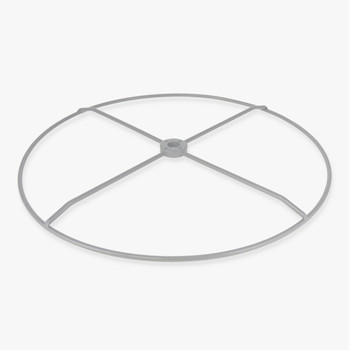 12 inch Diameter #10 Steel Wire Spider Shade Ring - Powder Coated Gray