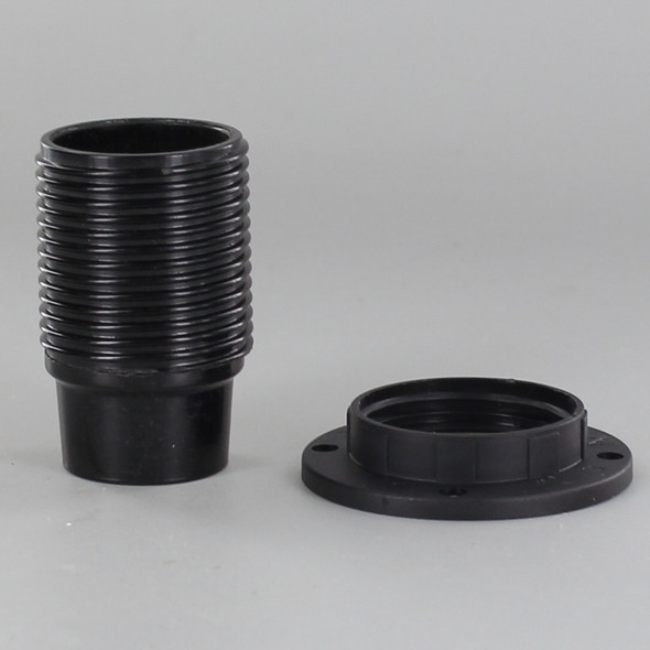 Black Snap On Dome Cap Grounded with 1/8ips thread and stem locking screw.