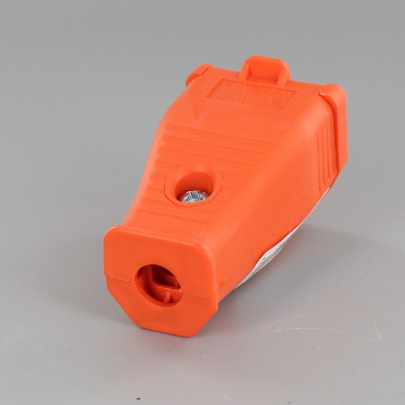 Orange - 2 Pole 3-Wire Grounding Screw Terminal Connection Plug