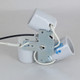 Three Light Porcelain Socket Cluster with 1/8ips Metal Strap