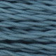 18/2 Twisted Slate Blue Cotton Cloth Covered Wire