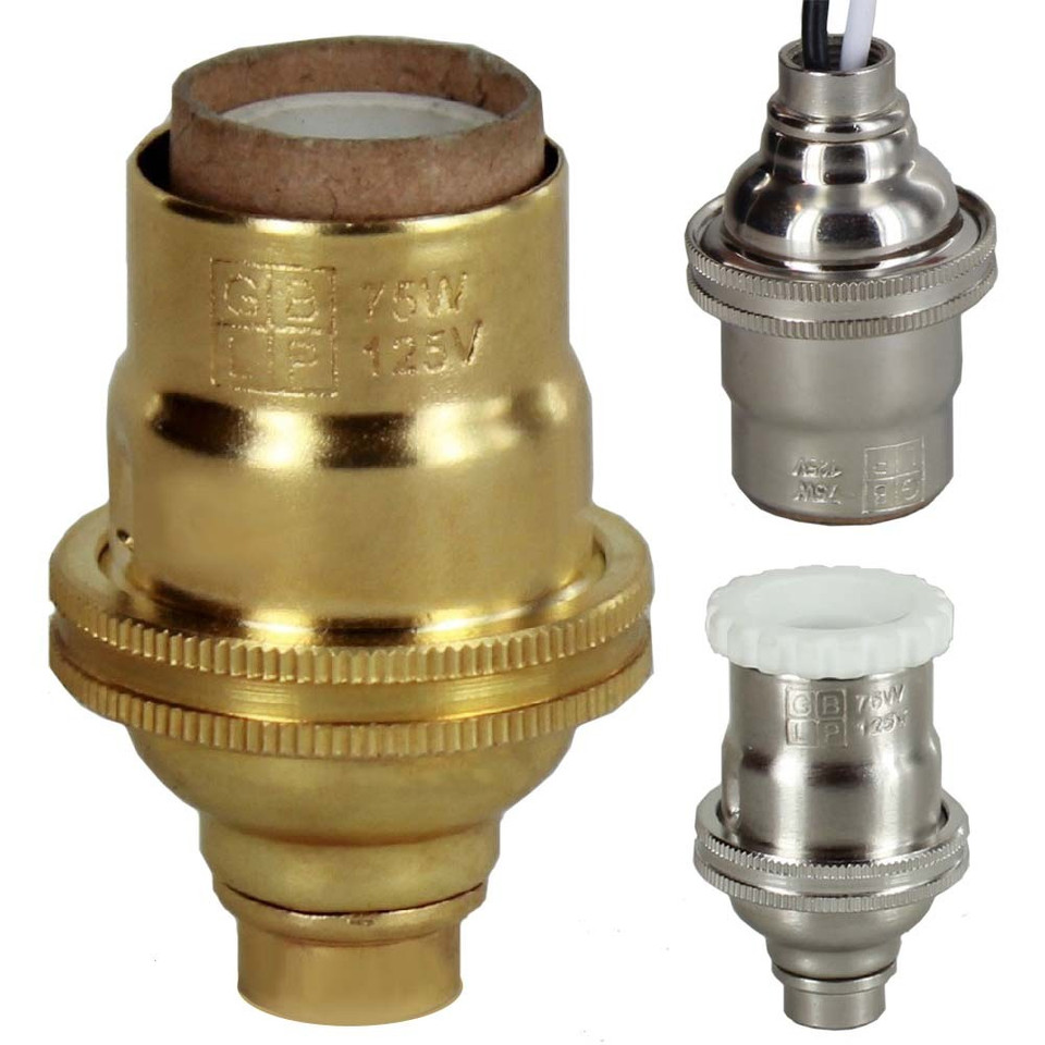 E-12 Candelabra Base Lamp Sockets | Grand Brass Lamp Parts, LLC.