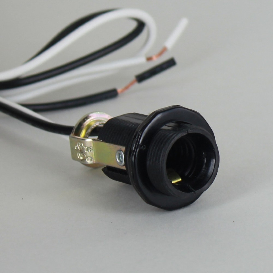 GU10 Threaded Skirt Lamp Socket with 1/8ips Threaded Hickey and Zinc ...