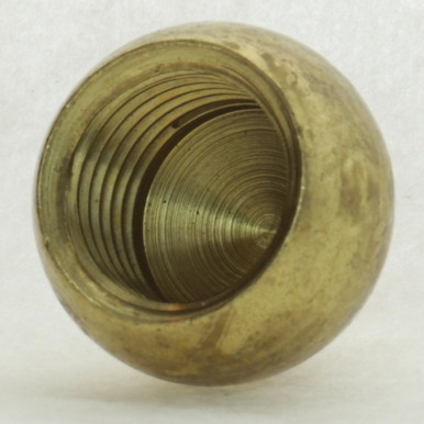 3/4in. Diameter Ball - 1/4ips Threaded Brass Ball - Unf. Brass
