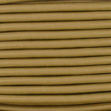 18/3 SJT-B Gold Nylon Fabric Cloth Covered Lamp and Lighting Wire.