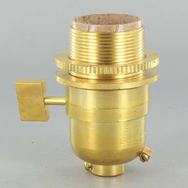 Smooth Shell Long Uno Threaded One Way Square Key Lamp Socket ...