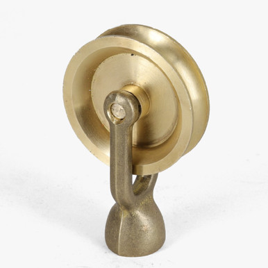 1-1/2in (39mm) Diameter Wheel Pully Set with 2in Height 1/8ips Threaded ...