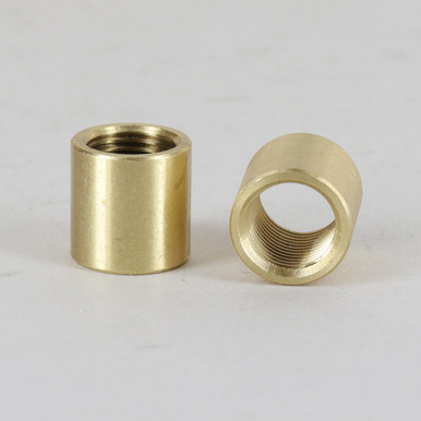 1/8ips Female Threaded Plain Bushing Cap - Unfinished Brass