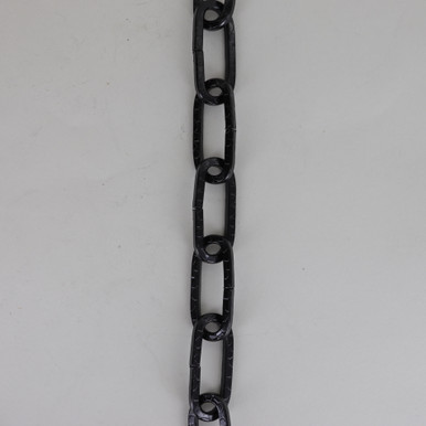 Black Finished Embossed Square Link Steel Chain.