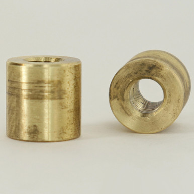 1/4-27 Threaded - 1/2in Diameter X 1/2in Height Brass Coupling