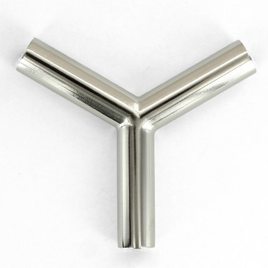 1/8ips Brass Female Threaded Y Shape Arm - Polished Nickel